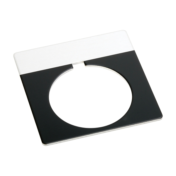 Allen-Bradley 800T Legend Plate 46 x 47mm Grey BLANK for 30.5mm Pushbutton