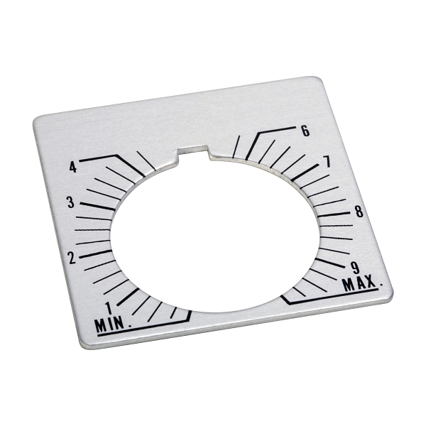 Allen-Bradley 800T Legend Plate 46 x 47mm Grey Blank with Graduated ...