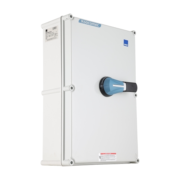 Socomec ISO Enclosed Isolator, Large IP 65 Plastic Grey, Handle - Blue ...