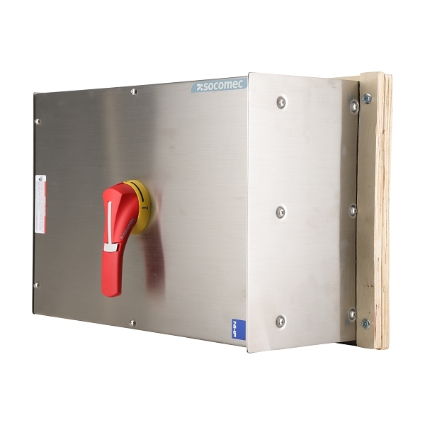 Socomec ISO Enclosed Isolator, IP 65 Stainless Steel, Handle - Red, 3P 160A