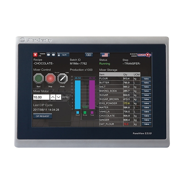 Allen-Bradley PanelView 5000 5310 Terminal 12Inch Touch Widescreen ...