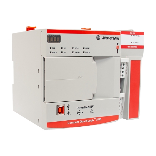 AB Compact GuardLogix 5380 SIL3 Pro 10MB Controller Mem and 5MB Safety Mem 10Mb 5Mb 180 Nod M
