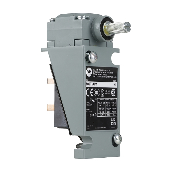 AB 802T Heavy Duty Limit Switch Oiltight Spring Return Lvr IP67 2 CC ...