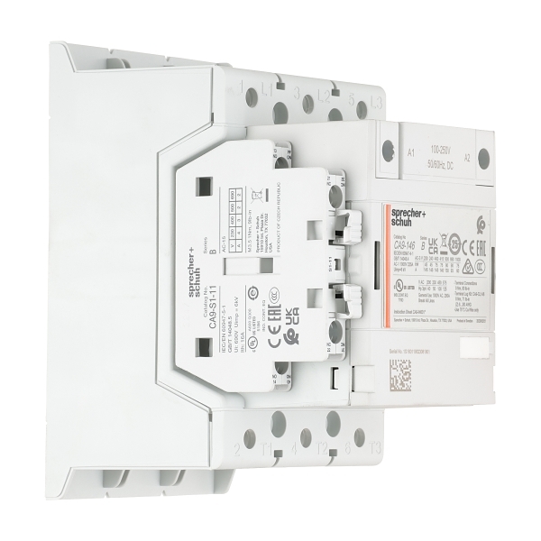 S&S CA9 Contactor 75kW 3Pole 100 to 250VAC and VDC Coil 1NO 1NC Contact ...