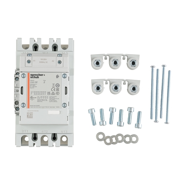 S&S CA9 Contactor 90kW 3Pole 100 to 250VAC and DC Coil 1NO 1NC Contact ...