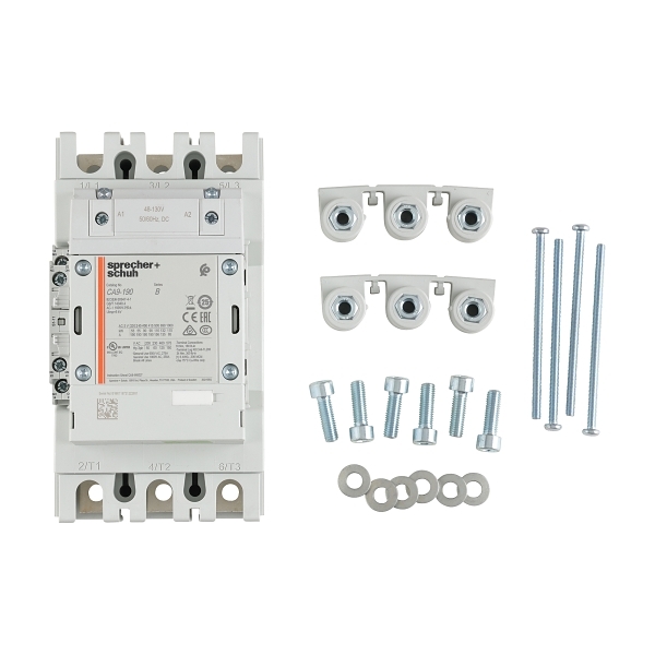 S&S CA9 Contactor 90kW 3Pole 48 to 130VAC and VDC Coil 1NO 1NC Contact ...