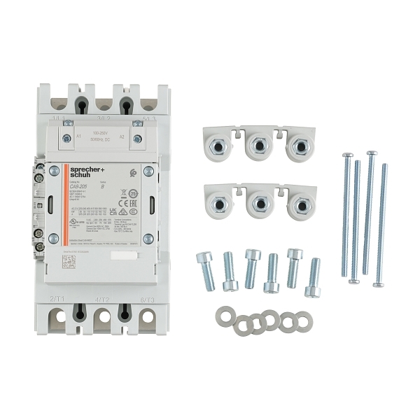 S&S CA9 Contactor 110kW 3Pole 100 to 250VAC and VDC Coil 1NO 1NC ...