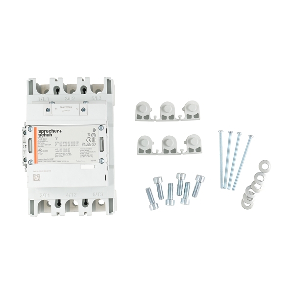 S&S CA9 Contactor 132kW 3Pole 24 to 60VAC and VDC Coil 1NO 1NC Contact ...