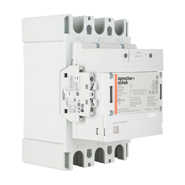 S&S CA9 Contactor 160kW 3Pole 100 to 250VAC and VDC Coil 1NO 1NC ...