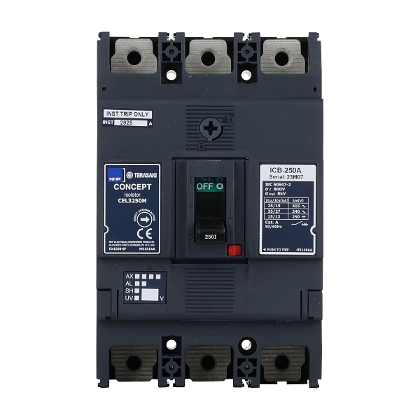 NHP Concept Panelboard Accessory Isolator Switch 250A 3Pole 25kA