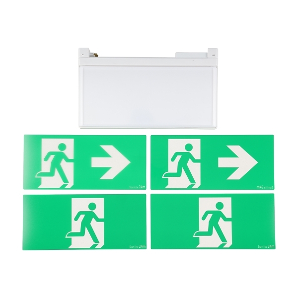 Stanilite Nexus LX Platinum Exit Lighting LED PQF LED Exit LiFePO4 Less ...