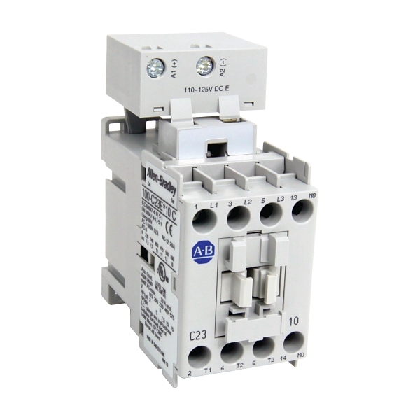 Allen-Bradley 100C Contactor 11kW 3Pole 24VDC Coil 1NC Contact Auxiliary
