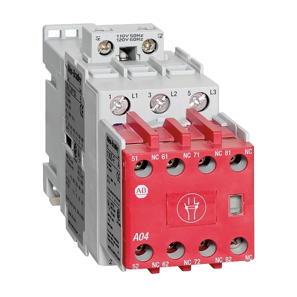 Allen-Bradley 100SC Safety Contactor 4kW 3Pole 24VDC Coil 1NO 4NC ...