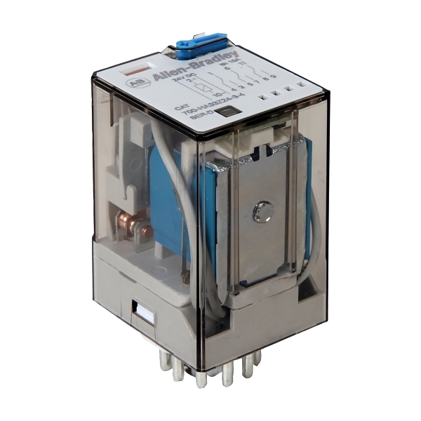 Allen-Bradley 700-HA General Purpose Tube Base Relay 10A 3 Changeover ...