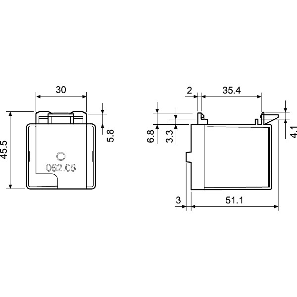 Finder Panel Mount and Power Relays Mounting Bracket for 62 Series
