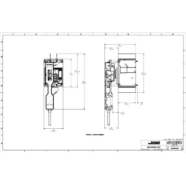 Allen-Bradley 140G Flex Cable Operator Stainless Steel 1.9m H Frame