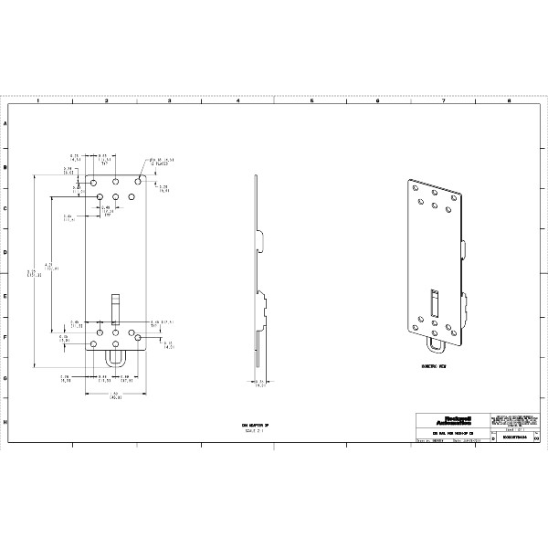 Allen-Bradley 140G Escutcheon Plate 3P I Frame