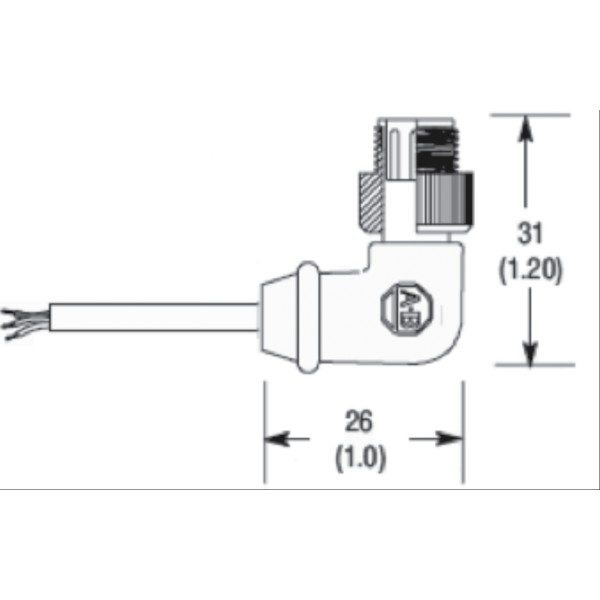 Allen-Bradley 1485 DeviceNet Cable KwikLink Heavy Duty Drop Micro Male ...