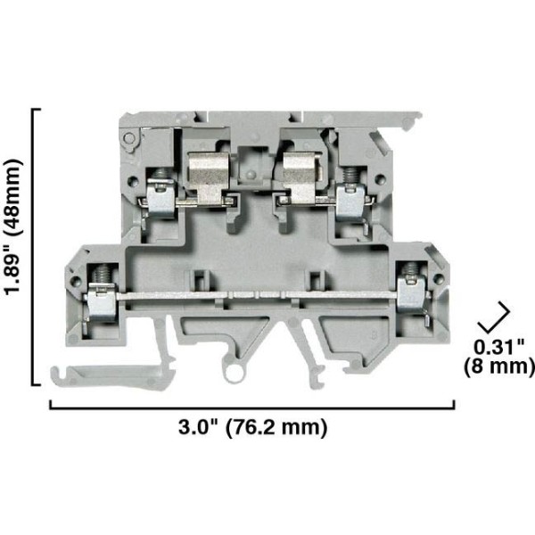 Allen-Bradley 1492-J Screw Connection Fuse Terminal 4mm 2 Level 4 COND ...
