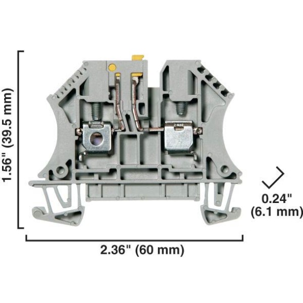 Allen-Bradley 1492-J Screw Connection Disconnect Terminal 4mm 2 ...