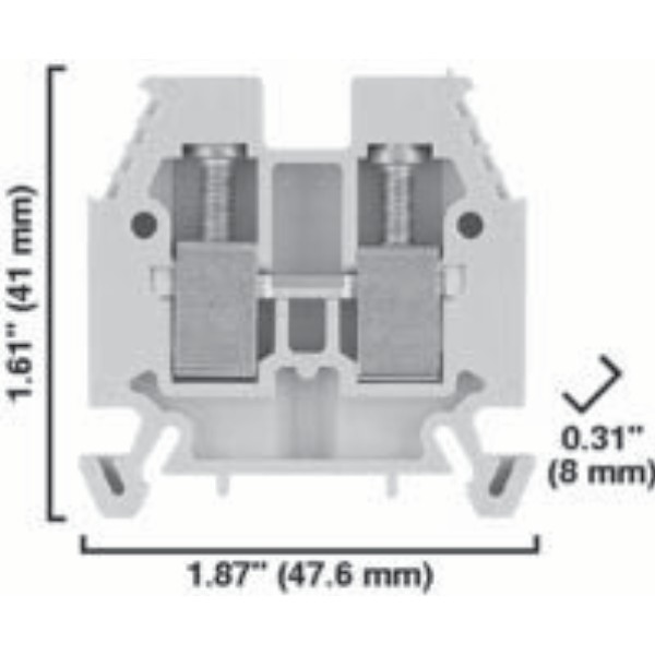 Allen-Bradley 1492-W Screw Connection Terminal 10mm 1 Level 2 Conductor ...