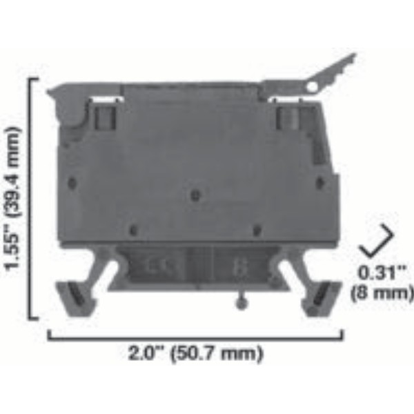 Allen-Bradley 1492-W Screw Connection Fuse Terminal 4mm 1 LVL 2 CON ...