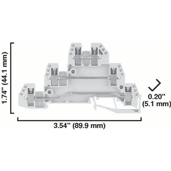Allen-Bradley 1492-W Screw Connection Terminal 2.5mm 3 Levels 6 ...