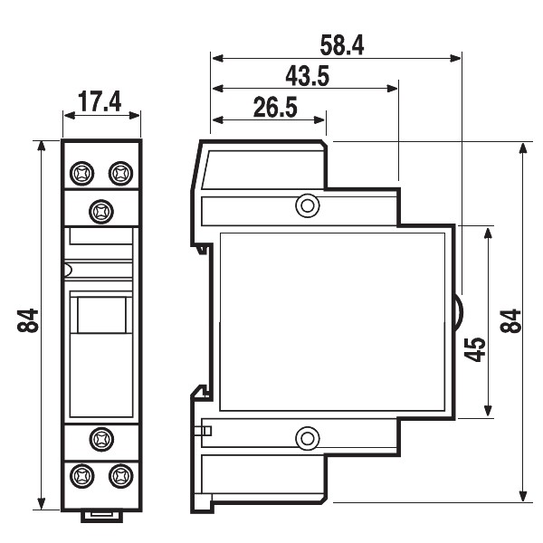 Finder 22 Series Modular Monostable Relay 20A 24V DC Coil 2 Normally ...