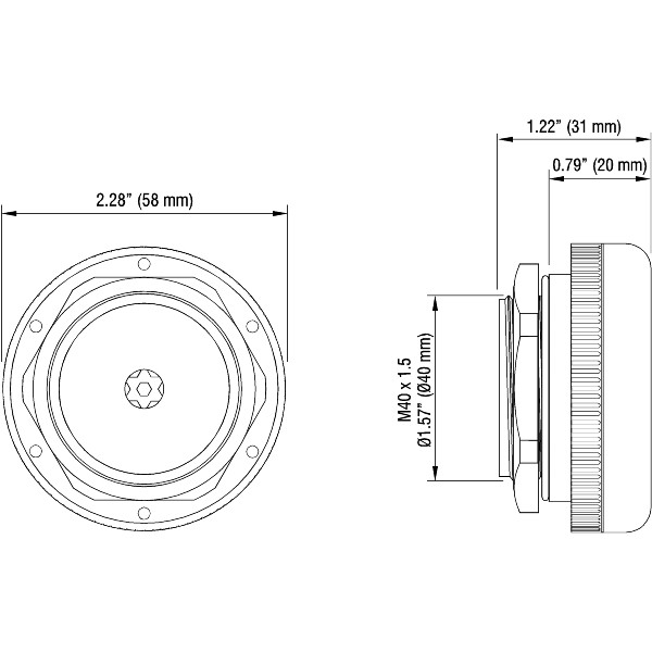 STEGO Pressure Compensation Device 303 Stainless M12 IP66 Qty 1