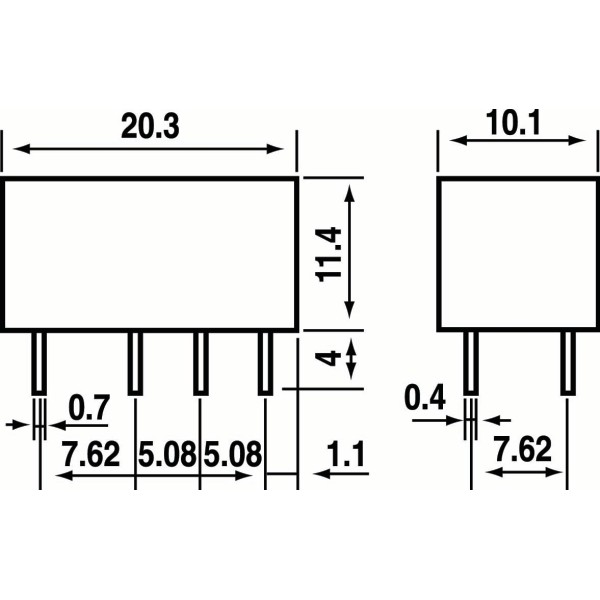 Finder 30 Series Printed Circuit Board Subminiature Relay 2A 2 ...