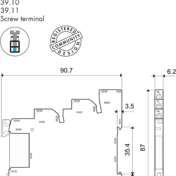 Finder 39 Series Master Basic Relay Interface Module 6A 1 Changeover ...