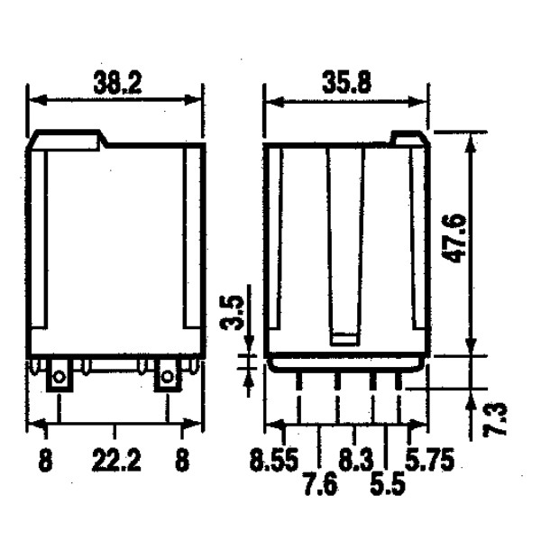 Finder 62 Series Power Relay Plug in 16A 3CO 110V AC Coil with ...