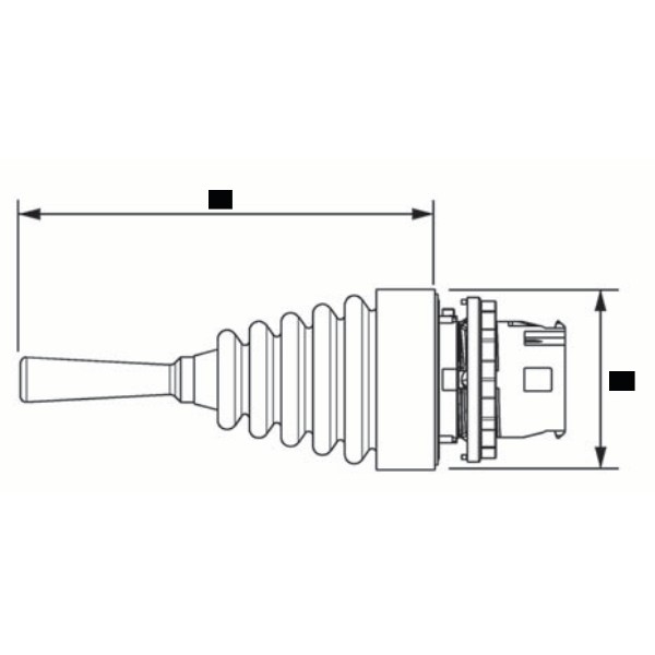 Allen-Bradley 800F Toggle Switch 22.5 mm Metal 2 Position Maintained