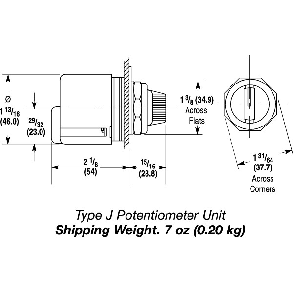 Allen-Bradley 800H Potentiometer 30.5mm Finger Safe 10 kOHM Resistive ...