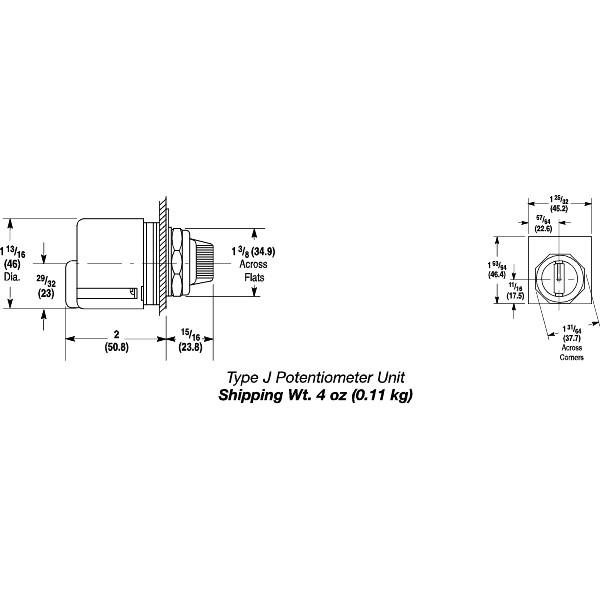 Allen-Bradley 800T Potentiometer 10 kOhms Resistive Elememt Finger Safe ...