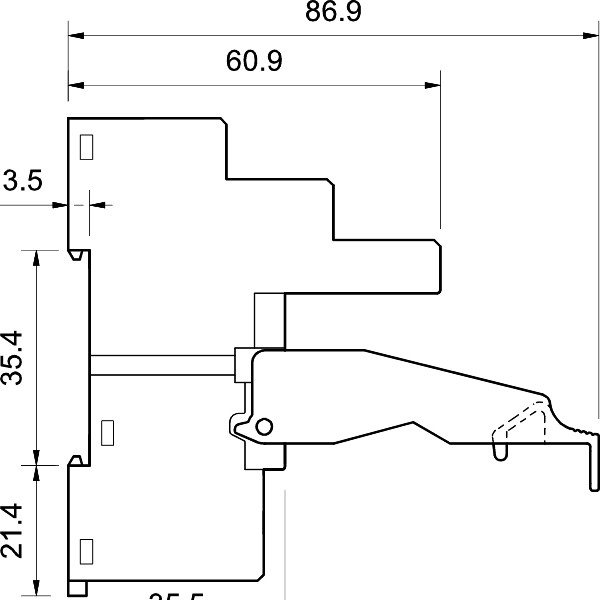 Finder 90 Series Base for 5534 Relay 9902 LED