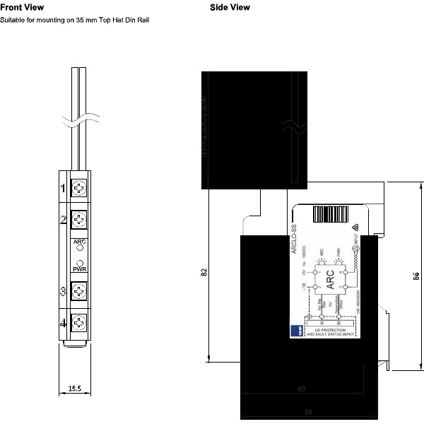 NHP Arclogix Optical SS Arc Detection Relay 2I and 1O 24V DC
