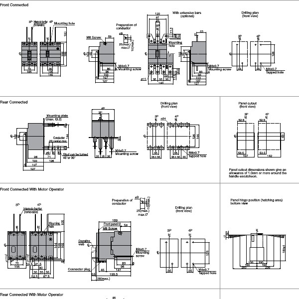 Terasaki TemBreak PRO MCCB 250 Frame 125kA 3P 40A Basic Electronic