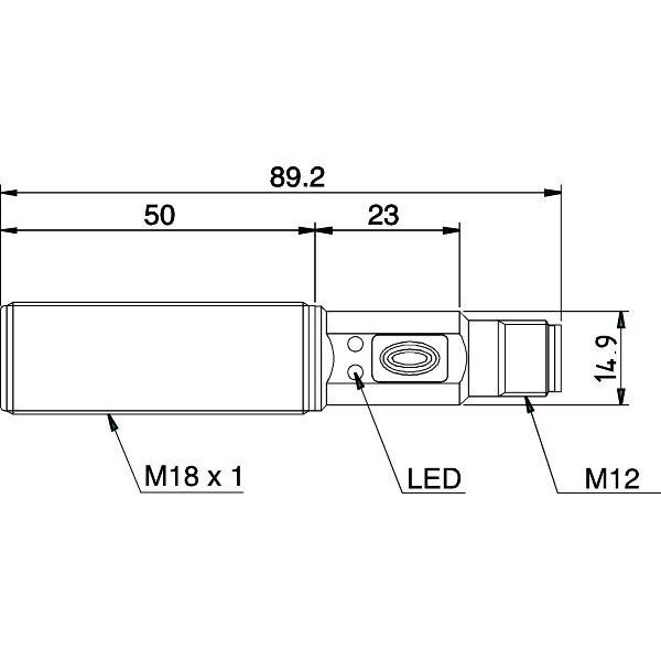 Carlo Gavazzi Capacitive Proximity Sensor Plastic M18 DC PNP and NPN ...