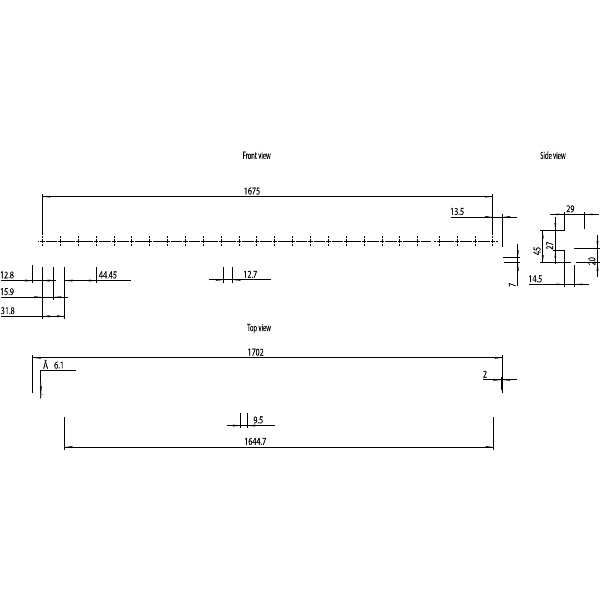 nVent HOFFMAN MCS/MCD/MCSS/MCDS FS 19 Inch Profiles H2000mm 42RU Qty 2