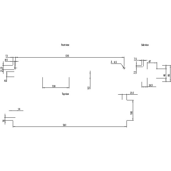 nVent HOFFMAN MCS/MCD/MCSS/MCDS FS 19 Inch Width Reducers D800mm Qty 2