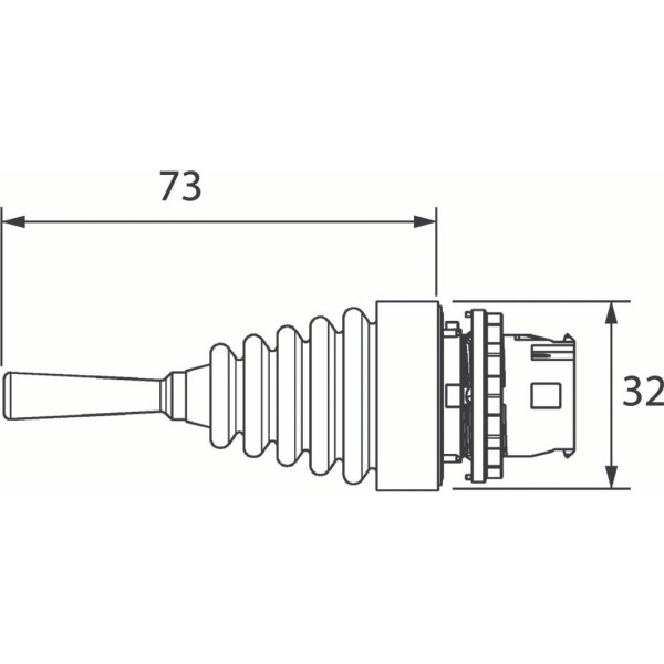 Sprecher and Schuh D7 Toggle Switch 22.5 mm Metal 4 Position Maintained