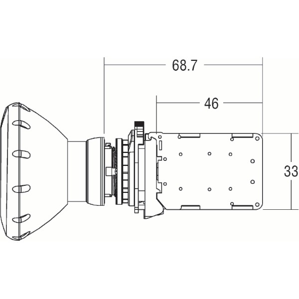 Sprecher and Schuh D7 Contact Block 1 NO for 22.5 mm Pushbutton Operators