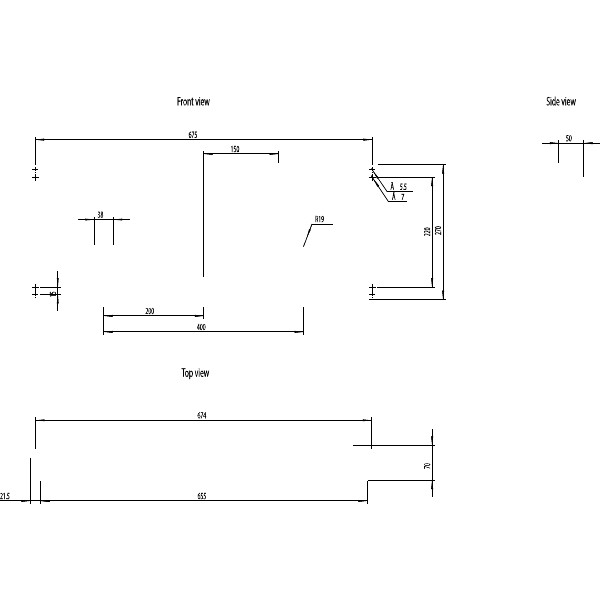 nVent HOFFMAN MCS/MCD/MKS/MKD Door Stop Zinc Plated Steel FS Enclosures