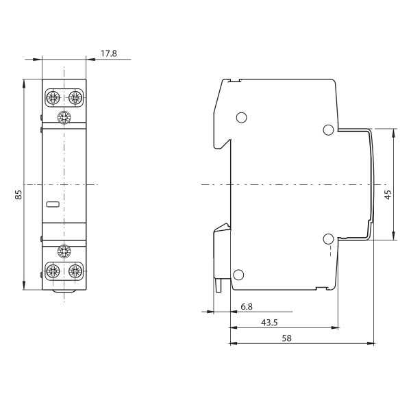 NHP DIN Contactors 20A 2 Normally Open Contacts 240V AC DC coil