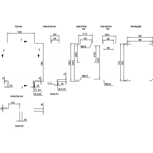 nVent HOFFMAN MAP Enclosure Wall Mount Mild Steel IP55 H300 x W600 x D300mm