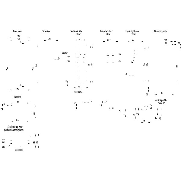 nVent HOFFMAN MCD Enclosure Floor Standing Bayable Mild Steel IP55 ...