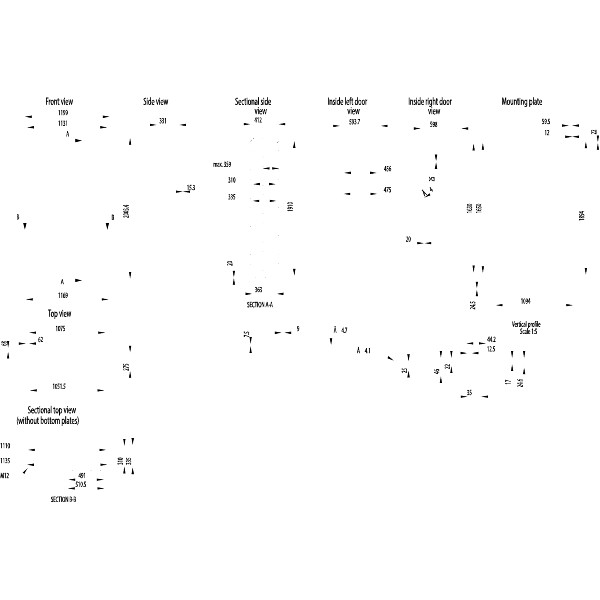 nVent HOFFMAN MCD Enclosure Floor Standing Bayable Mild Steel IP55 ...