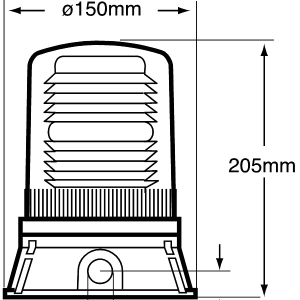 Moflash Xenon Beacons 24 Joules Flashing Mode IP65 12 to 24V DC Wall or ...