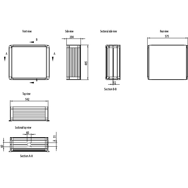 nVent HOFFMAN MAS/MAD Plinth H100mm Front and Back suit W400mm